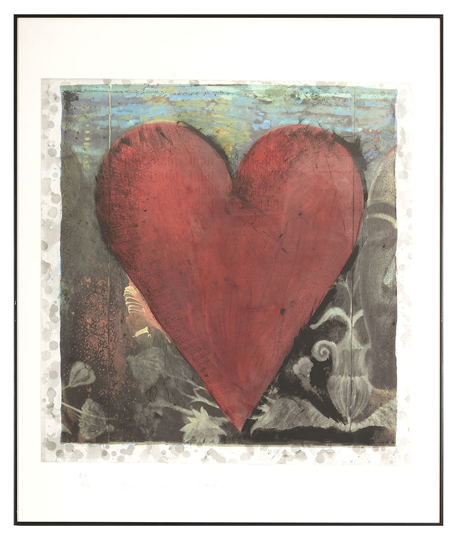 Jim Dine | Hand Colored Heart (1990) | MutualArt