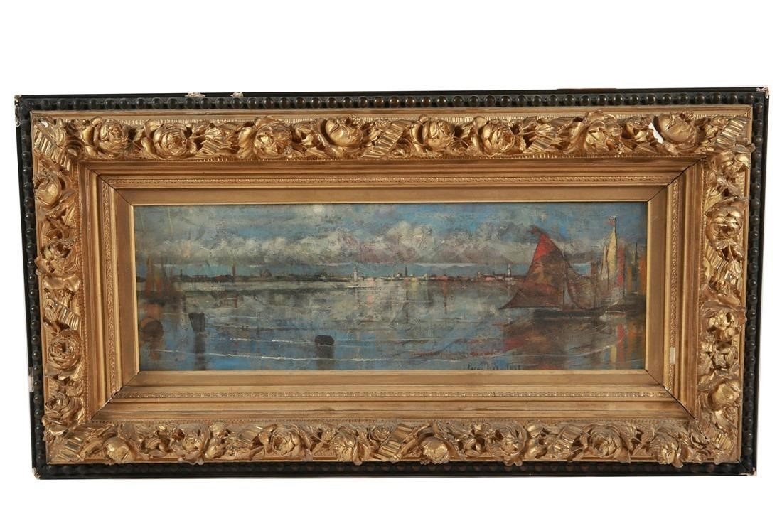 Percy Ives | Venice Harbor (1886) | MutualArt
