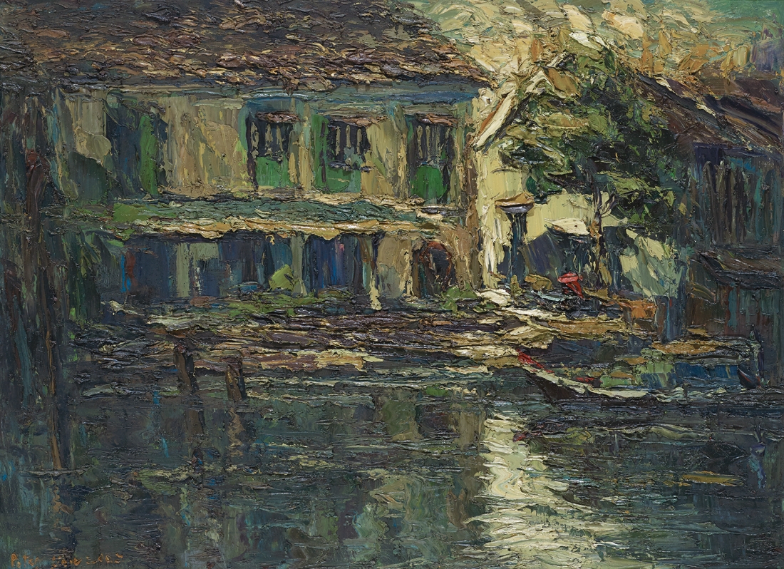 Peter Liew | Malacca Heritage — Riverbank (2002) | MutualArt