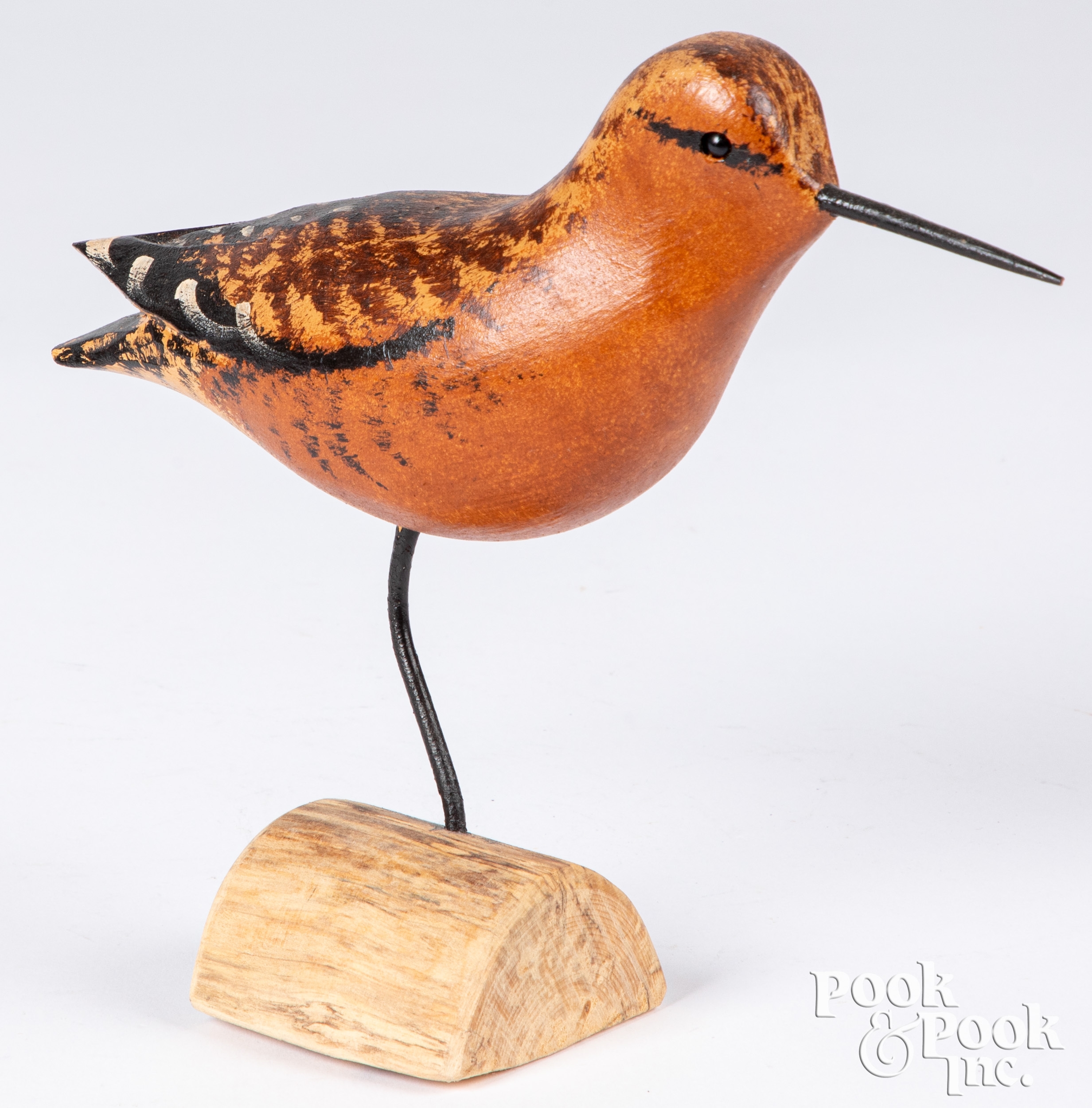Jim Slack | carved and painted Red Knot shorebird | MutualArt