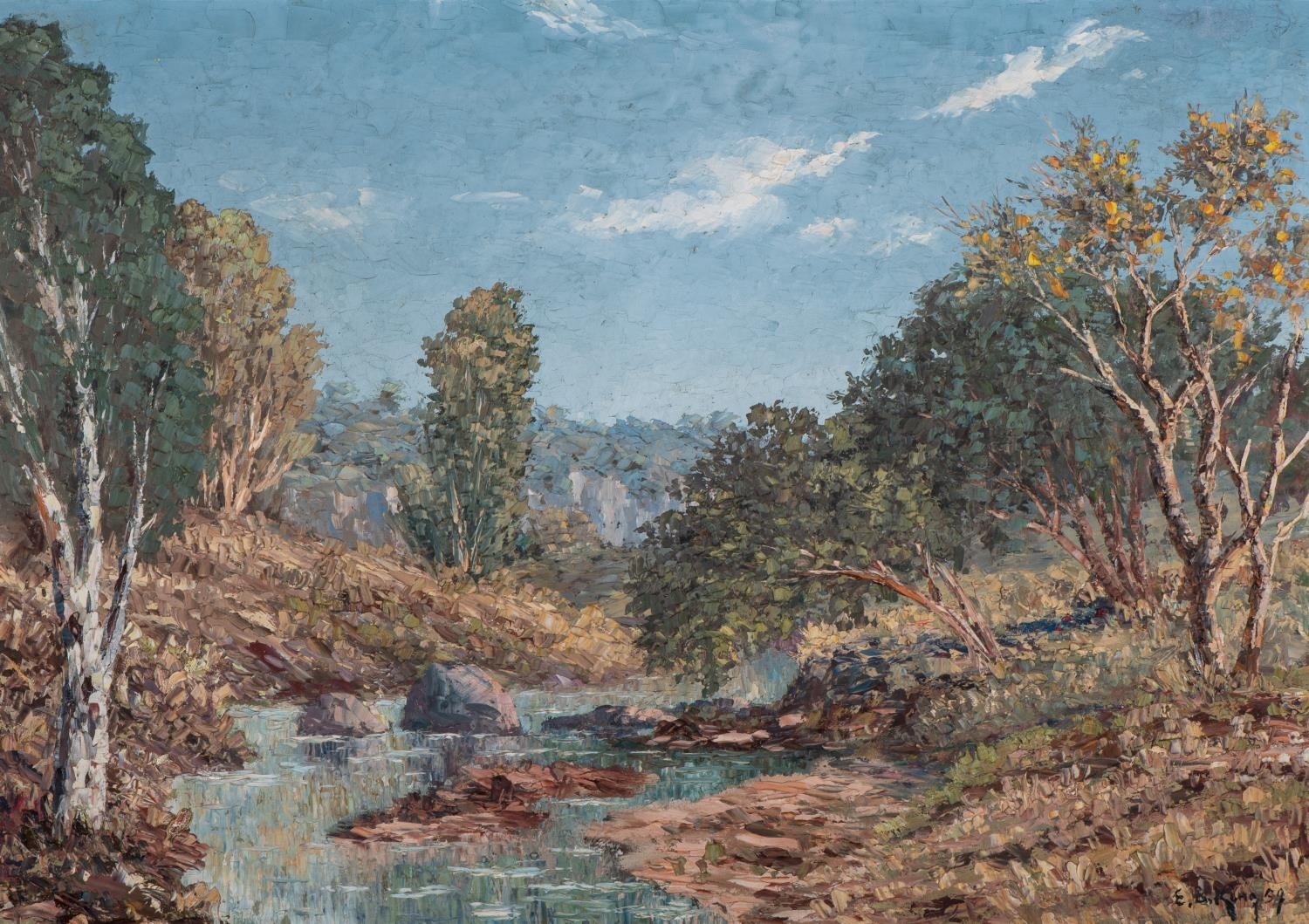 Ernest King | LANDSCAPE WITH STREAM (59) | MutualArt
