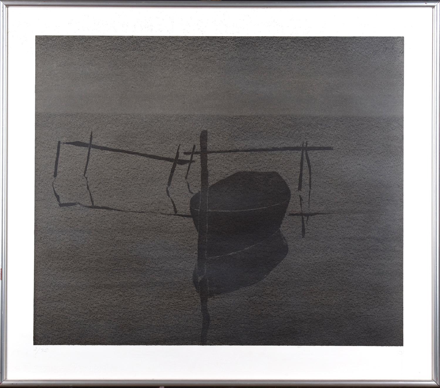 Arne Olsson | Motif of a rowboat | MutualArt