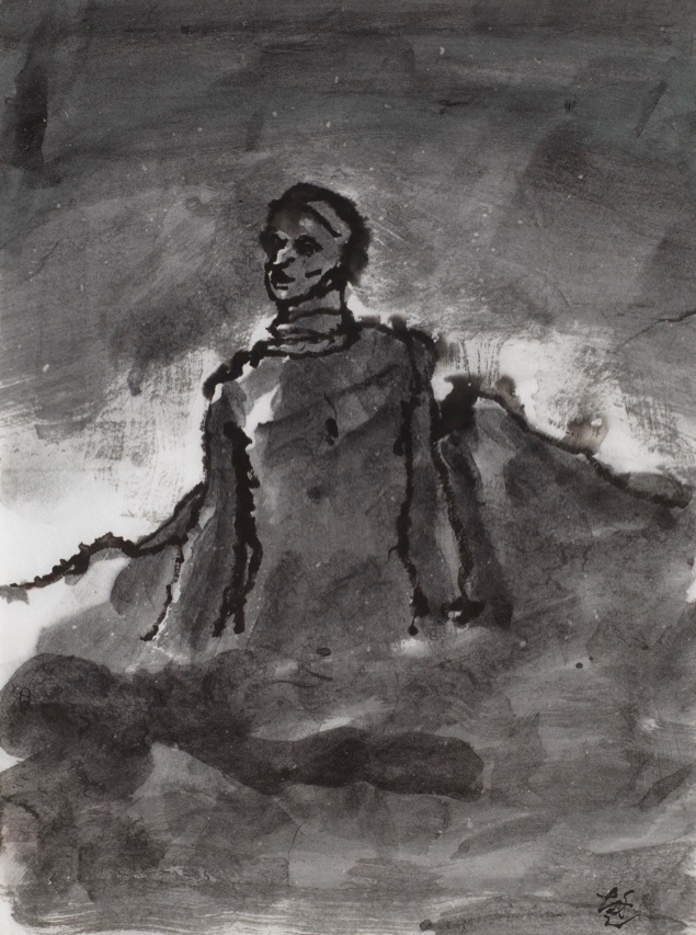 Katsura Funakoshi | Drawing-portrait (1994) | MutualArt