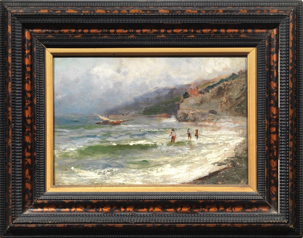 Oscar Ricciardi | MAREGGIATA CON PESCATORI | MutualArt