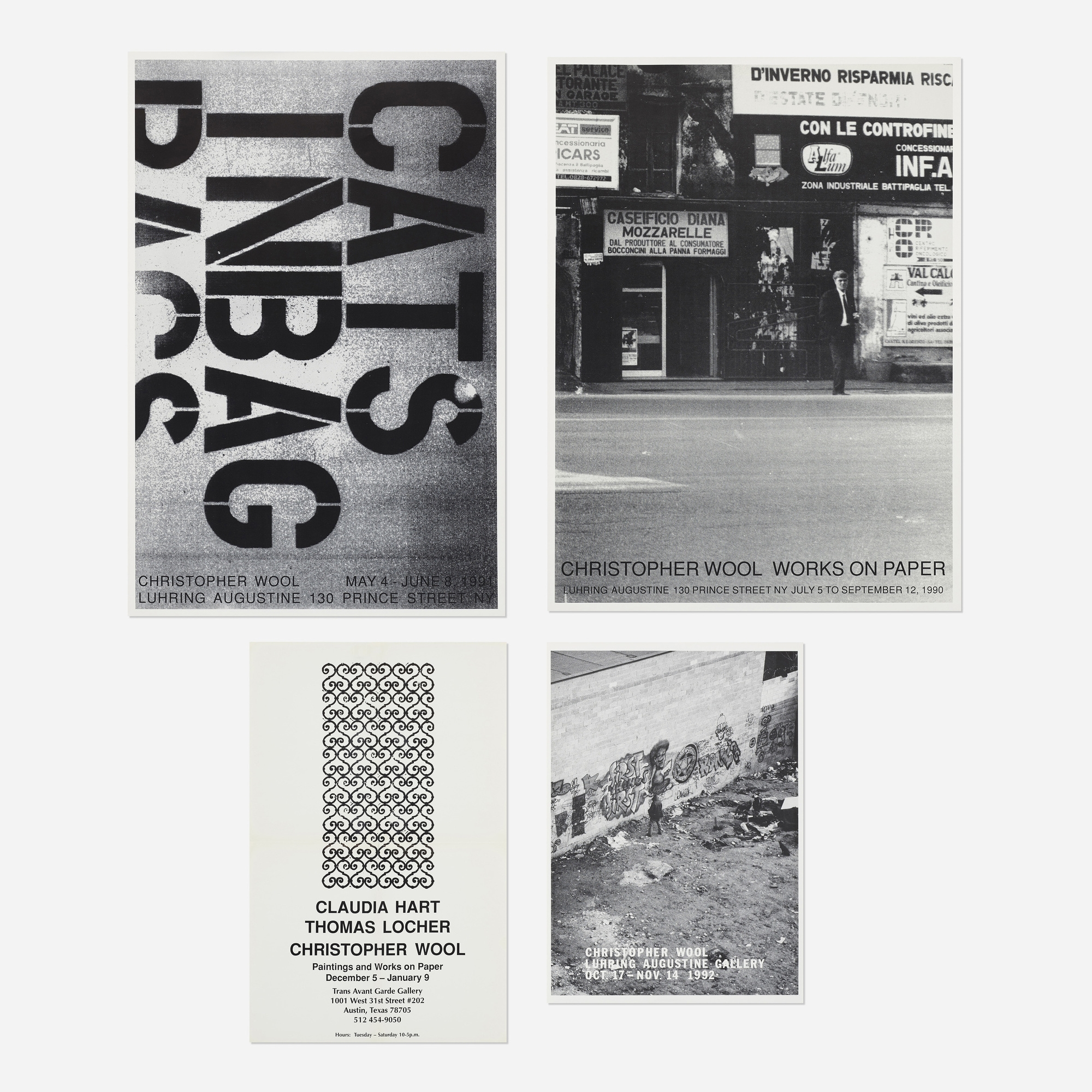 Christopher Wool | Christopher Wool exhibition posters, collection of ...
