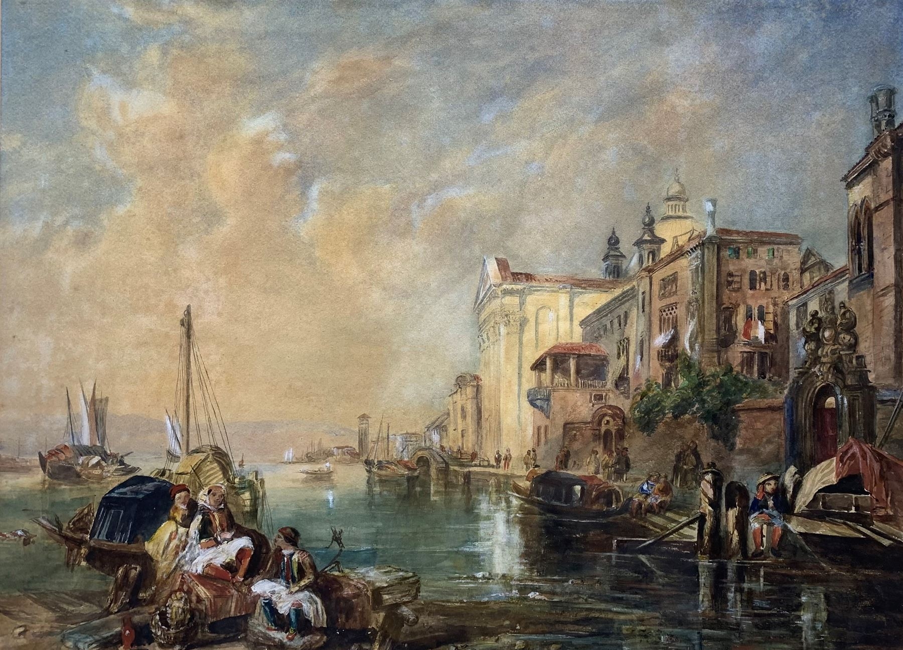 James Holland | Venetian Grand Canal with Figures | MutualArt