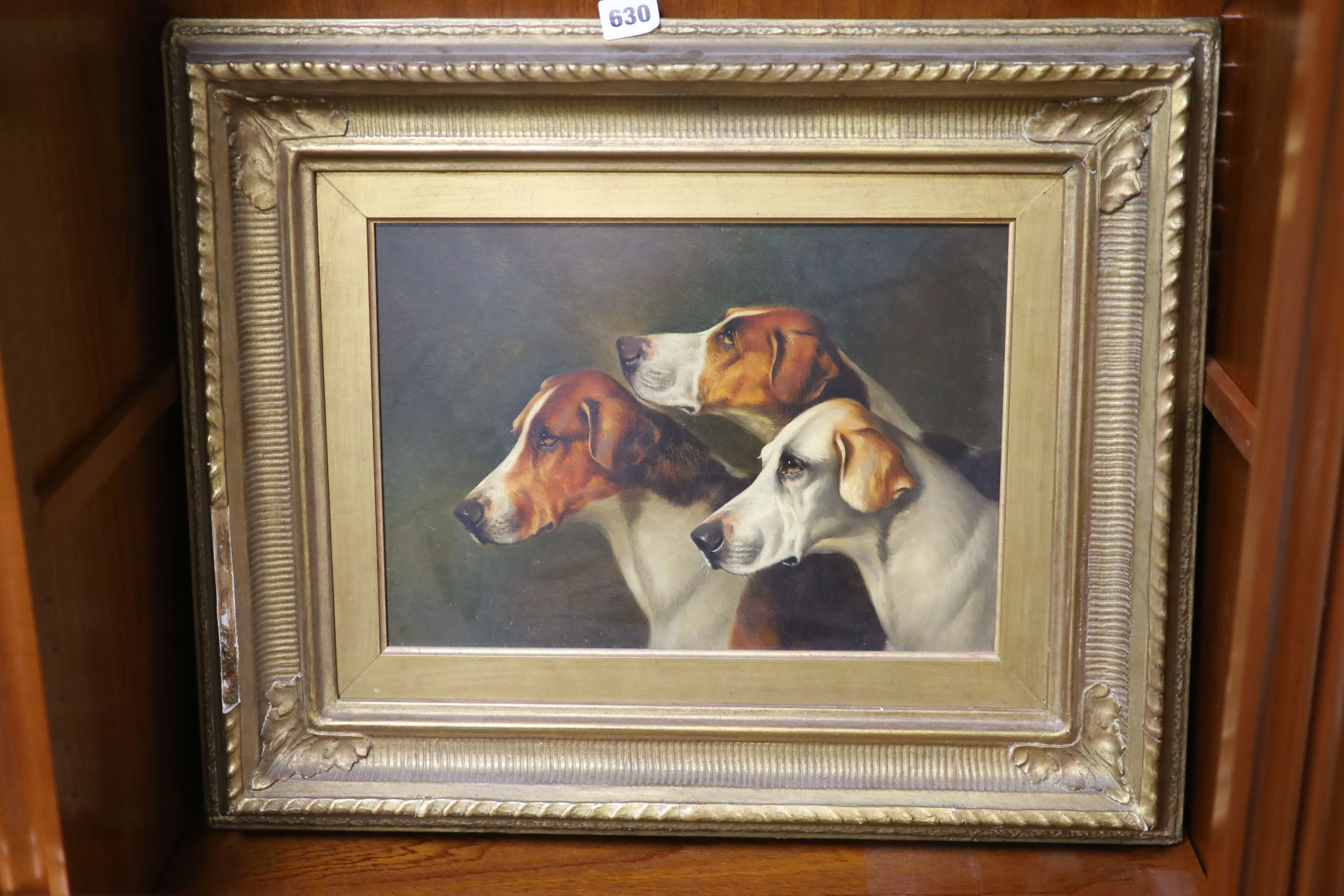 Alfred Wheeler | Portrait of three hounds | MutualArt