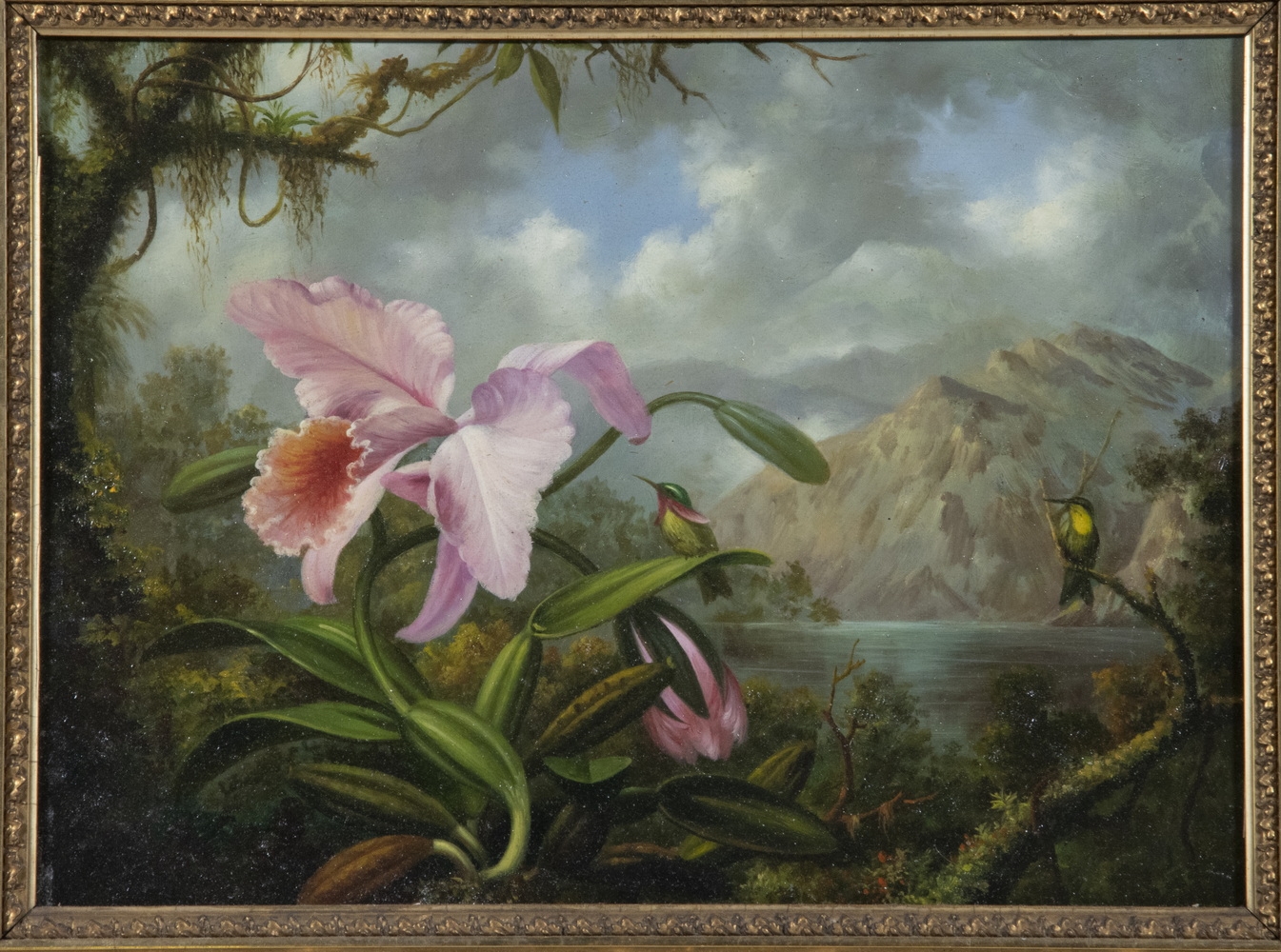 Martin Johnson Heade | Hummingbirds and Passion Flowers | MutualArt