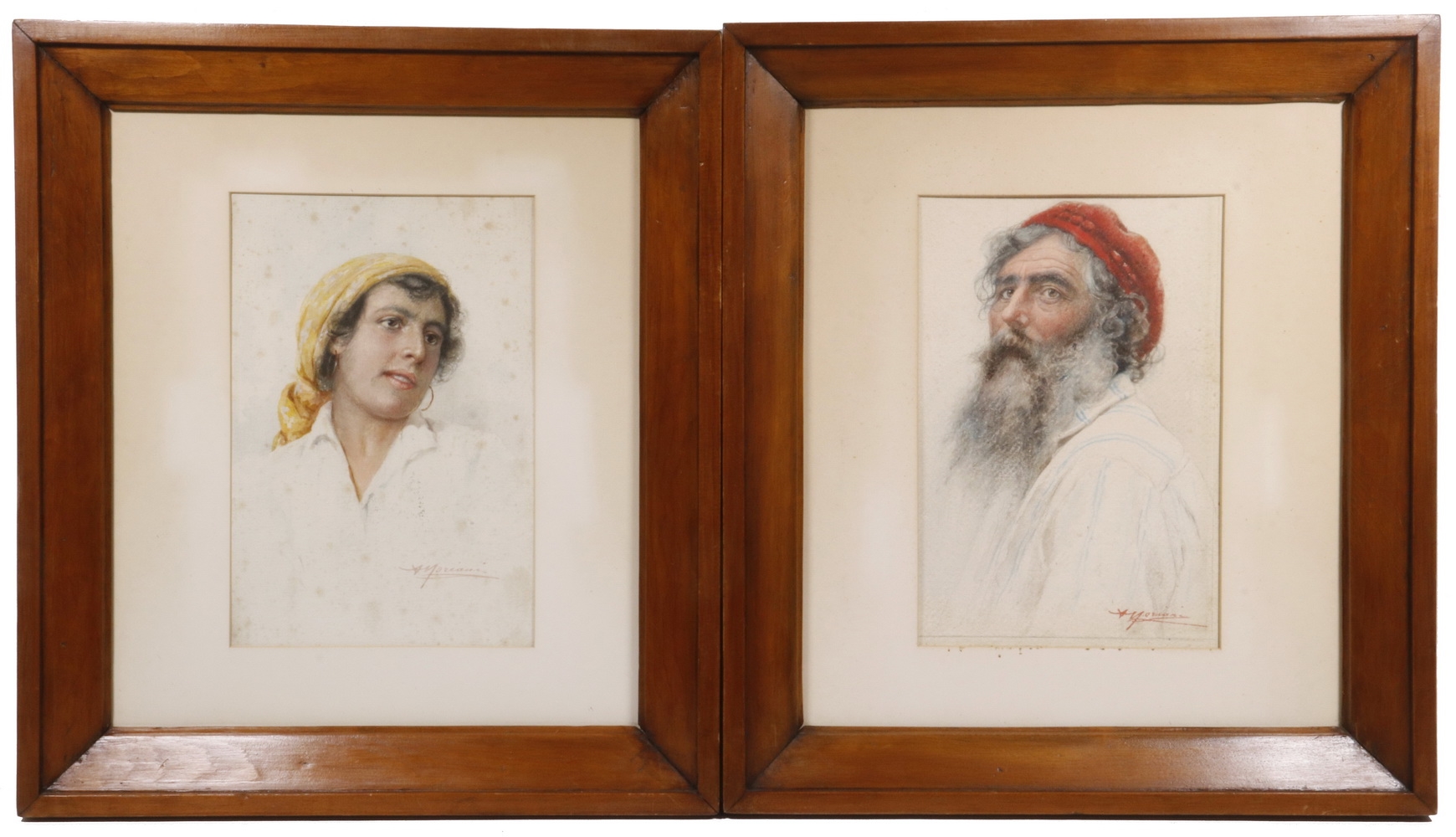 Augusto Moriani | Portraits of Two Sailors | MutualArt