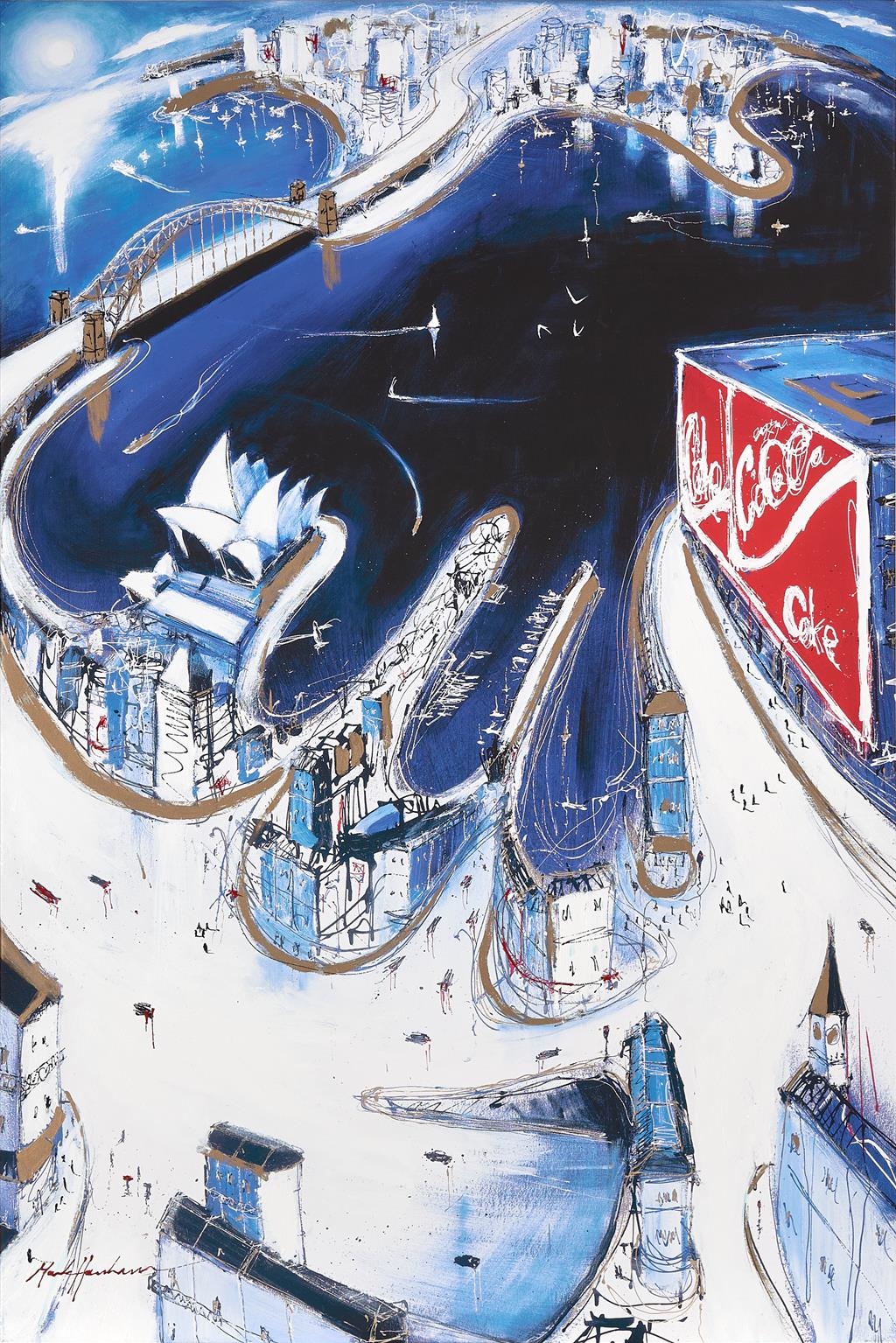 Mark Hanham | Aerial View of Sydney Harbour | MutualArt