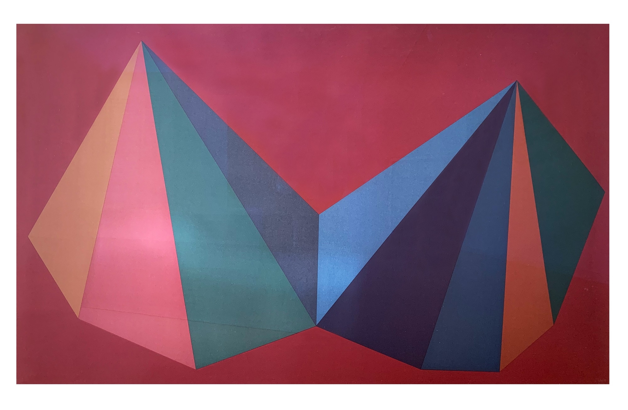 Sol LeWitt | Two Asymmetrical Pyramids (1986) | MutualArt