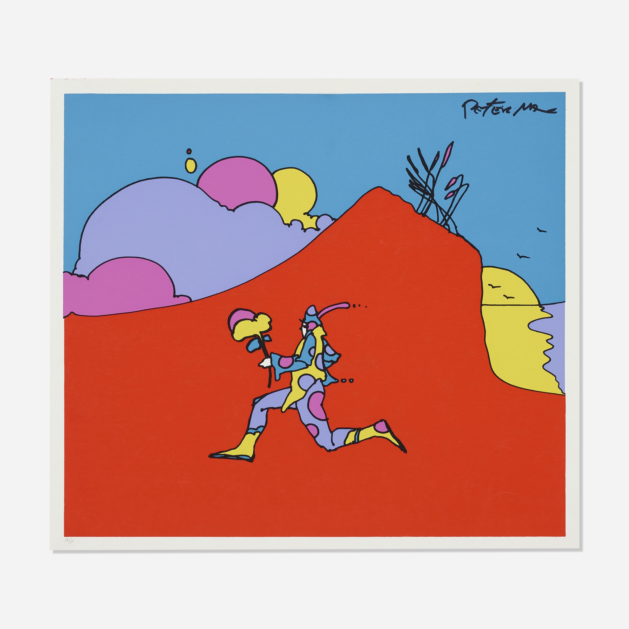 Peter Max | Cosmic Runner (1972) | MutualArt