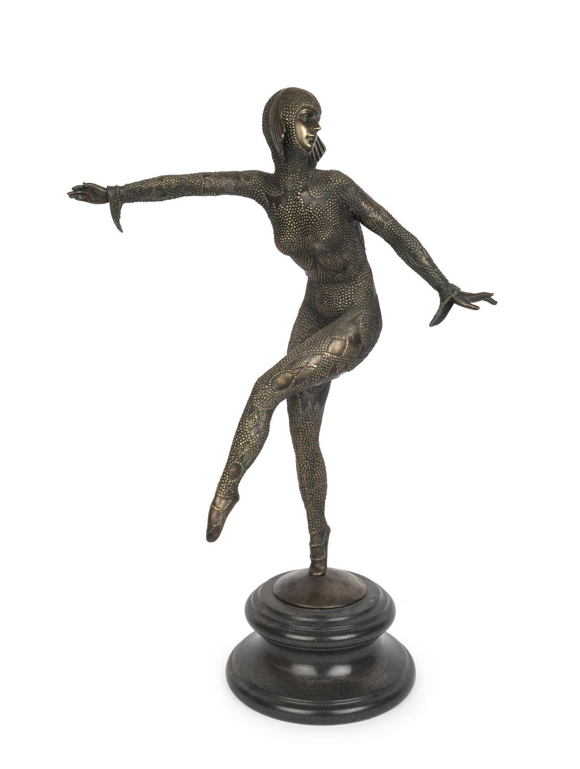 Demétre H. Chiparus | Dancing lady statue (Late 20th Century) | MutualArt