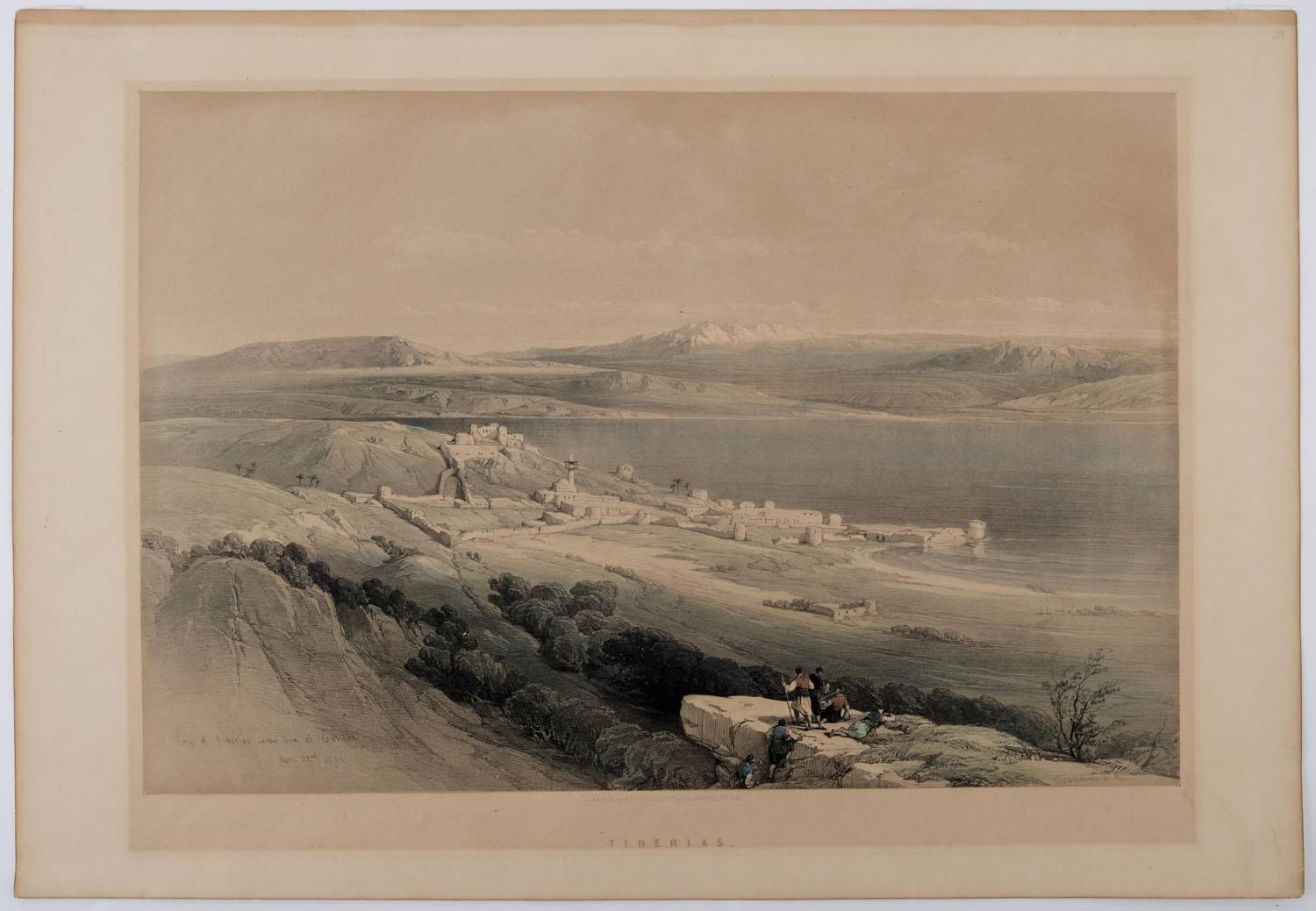 David Roberts | City of Tiberias on the Sea of Galilee (22) | MutualArt