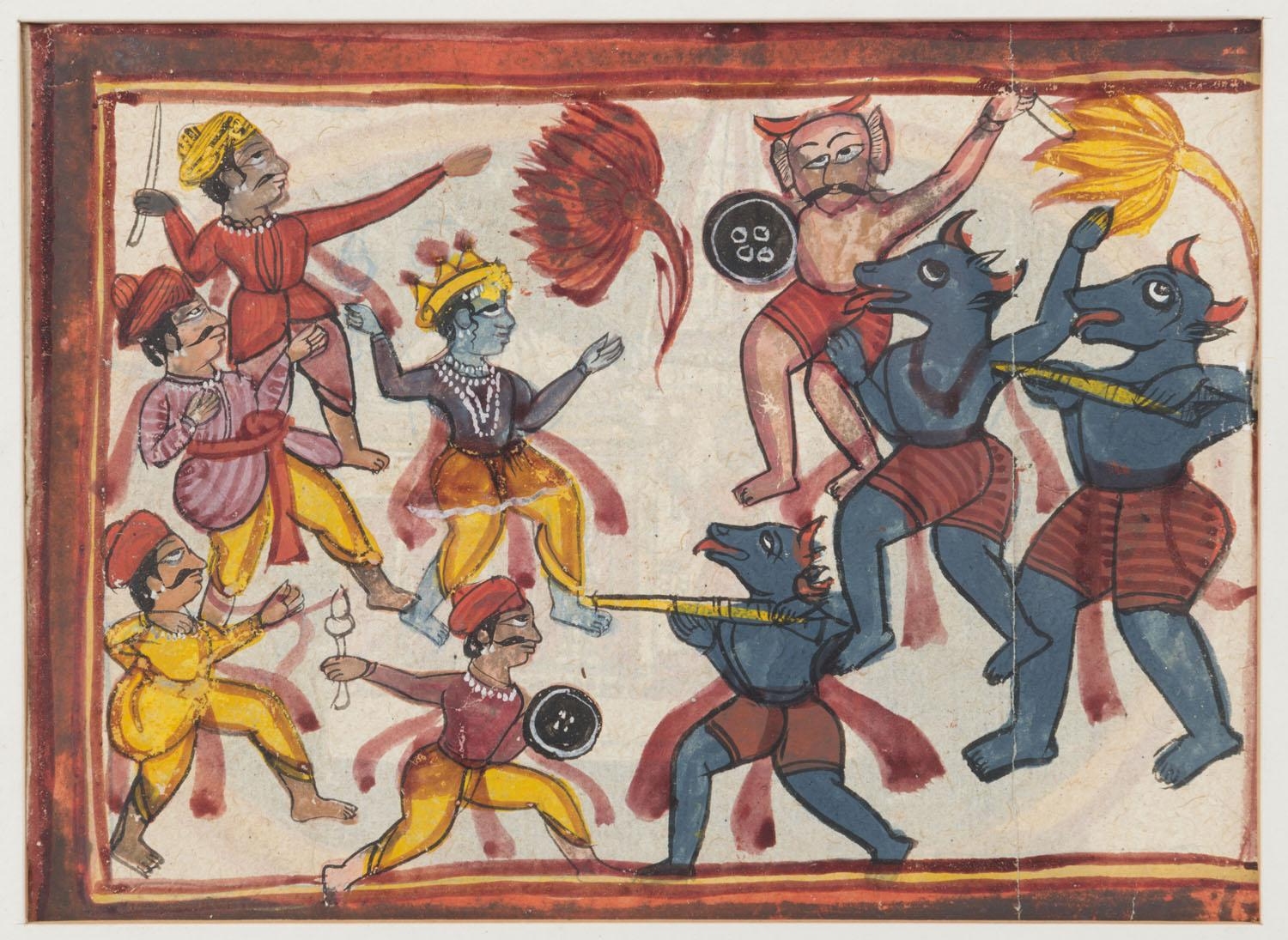 Indian School, 19th Century | Rama and his brother hunting the golden ...