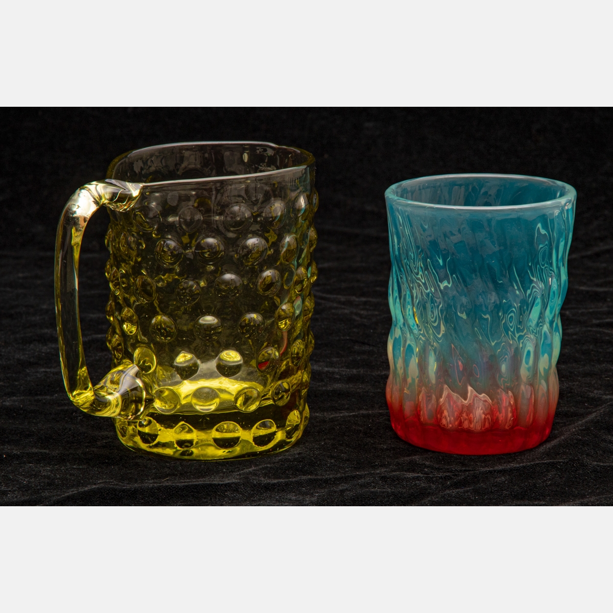 Dominick Labino | Glass Blown Mug and Glass | MutualArt