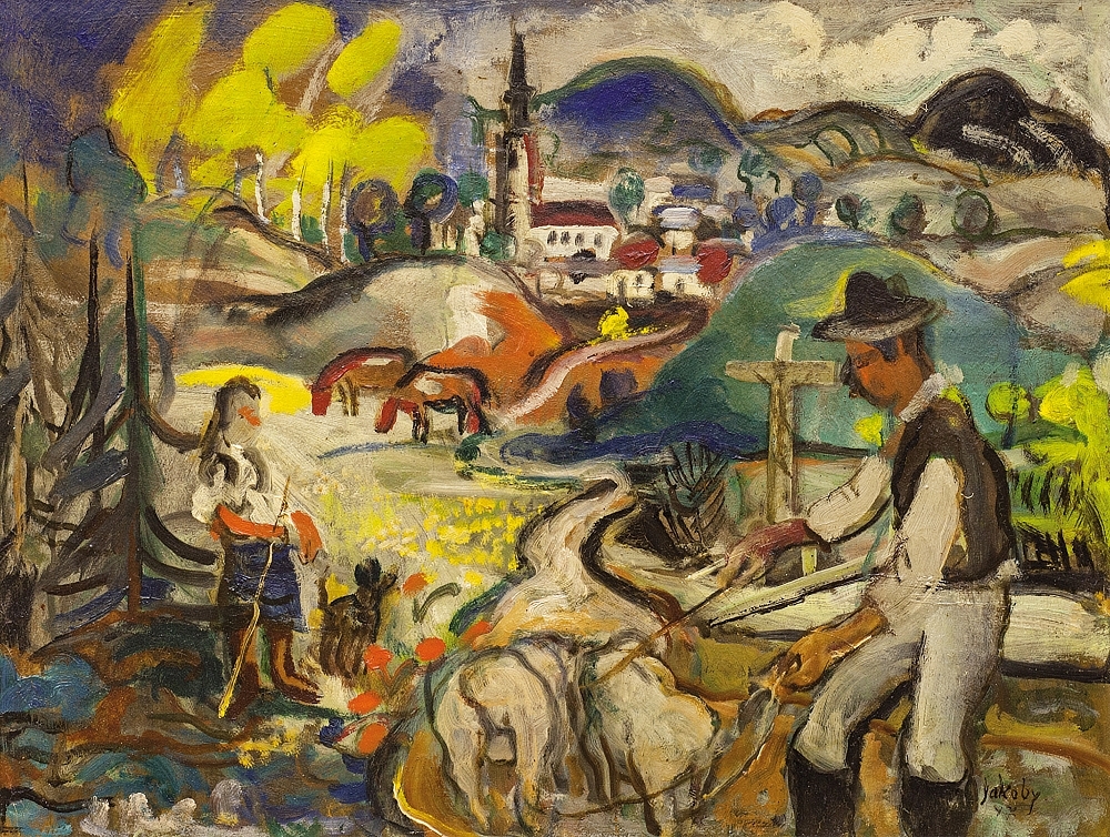Július Jakoby | NA POLI (1947) | MutualArt