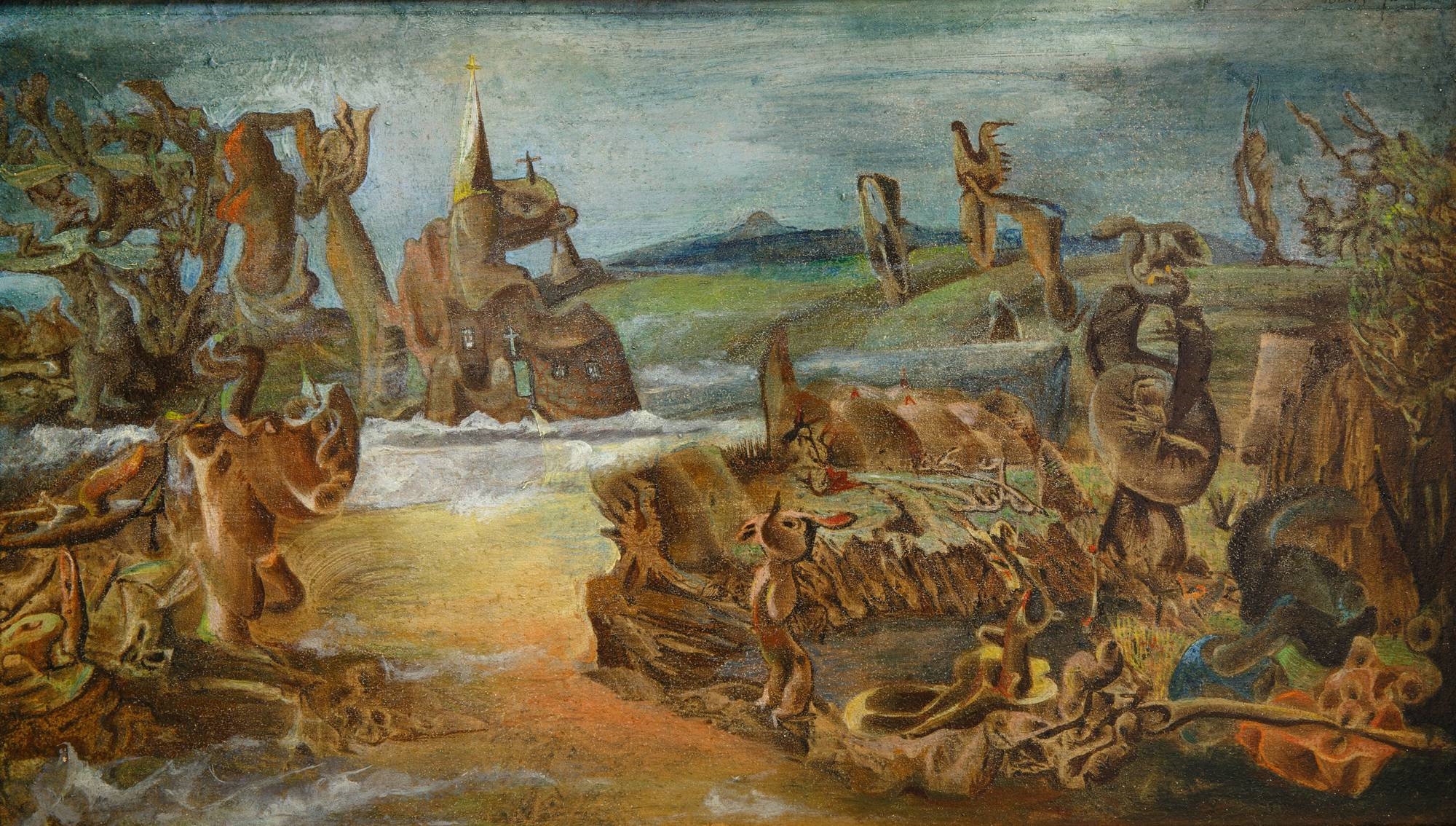 Boris Margo | Surrealist Landscape, 1939 (1939) | MutualArt