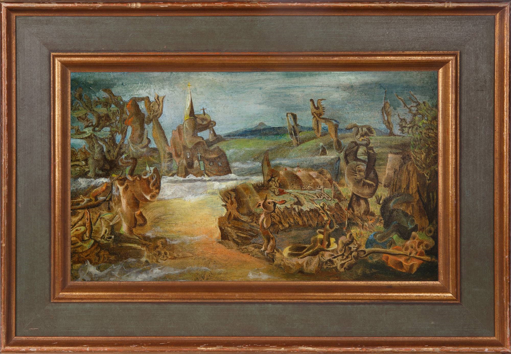 Boris Margo | Surrealist Landscape, 1939 (1939) | MutualArt