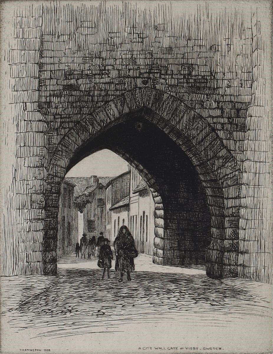 Caroline Helena Armington | A City Wall Gate at Visby - Sweden (1928 ...