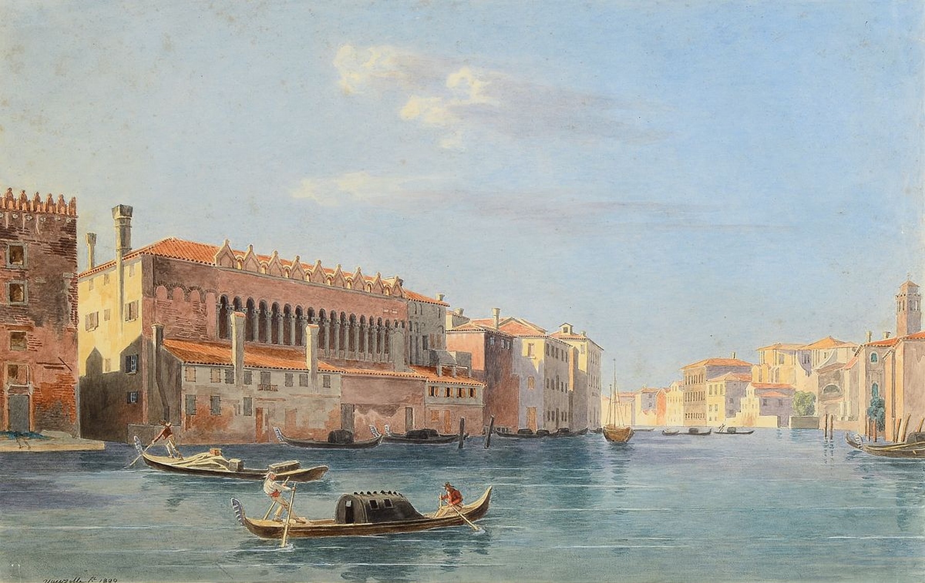 Jean Lubin Vauzelle | Venice, Canale grande (1829) | MutualArt