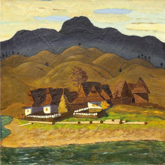 Milos Alexander Bazovský | ORAVSKÁ DEDINKA (1929) | MutualArt