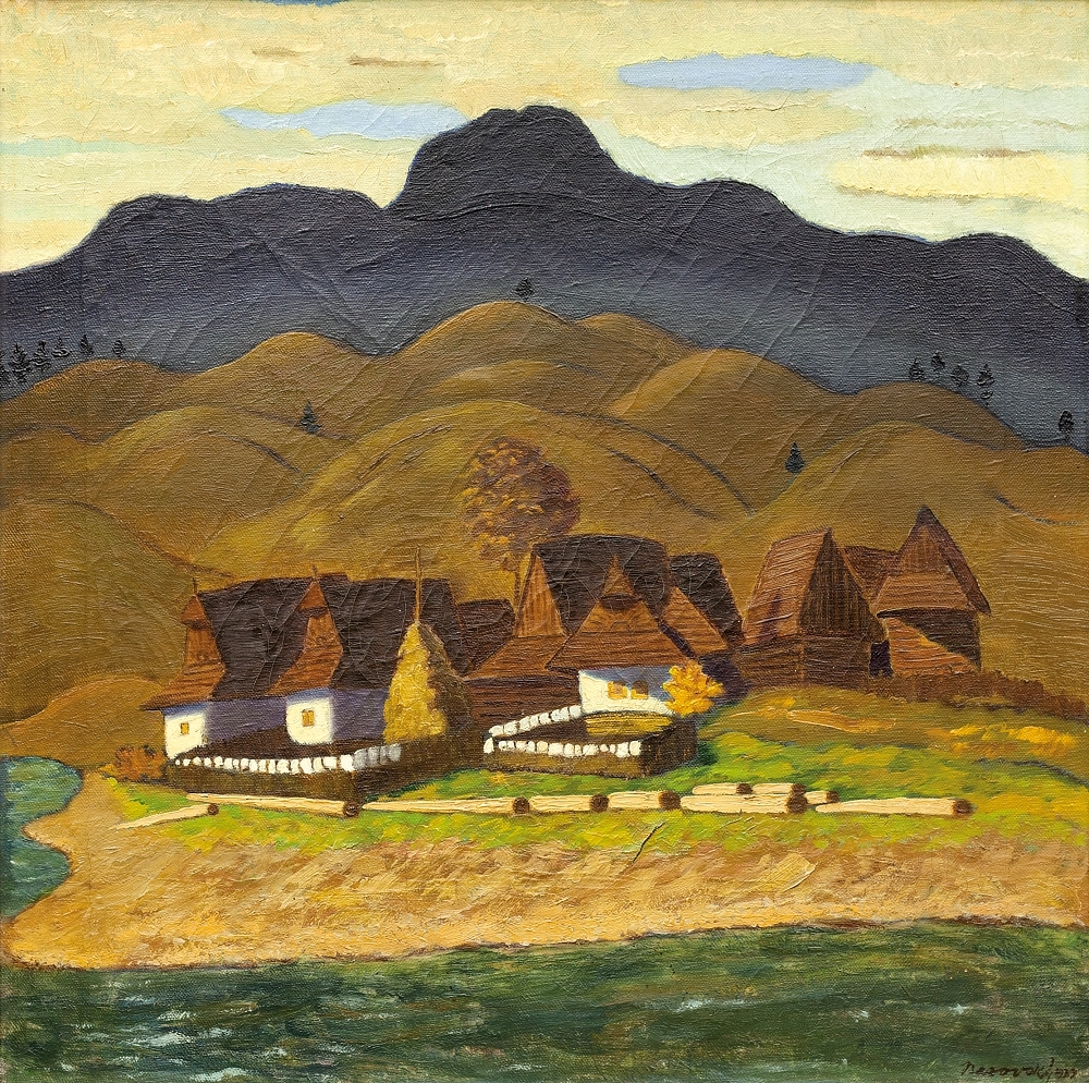 Milos Alexander Bazovský | ORAVSKÁ DEDINKA (1929) | MutualArt