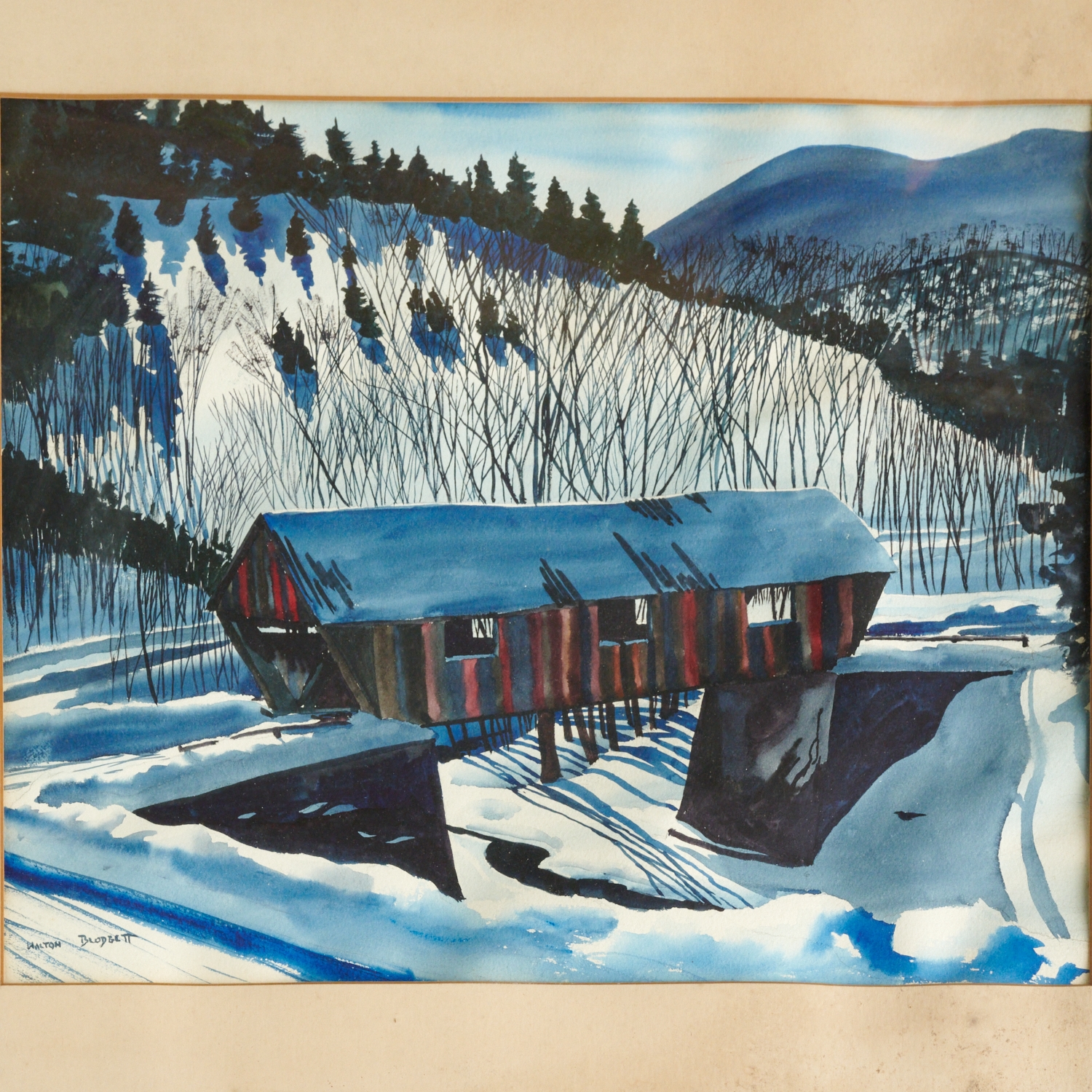 Walton Blodgett | The Covered Bridge | MutualArt