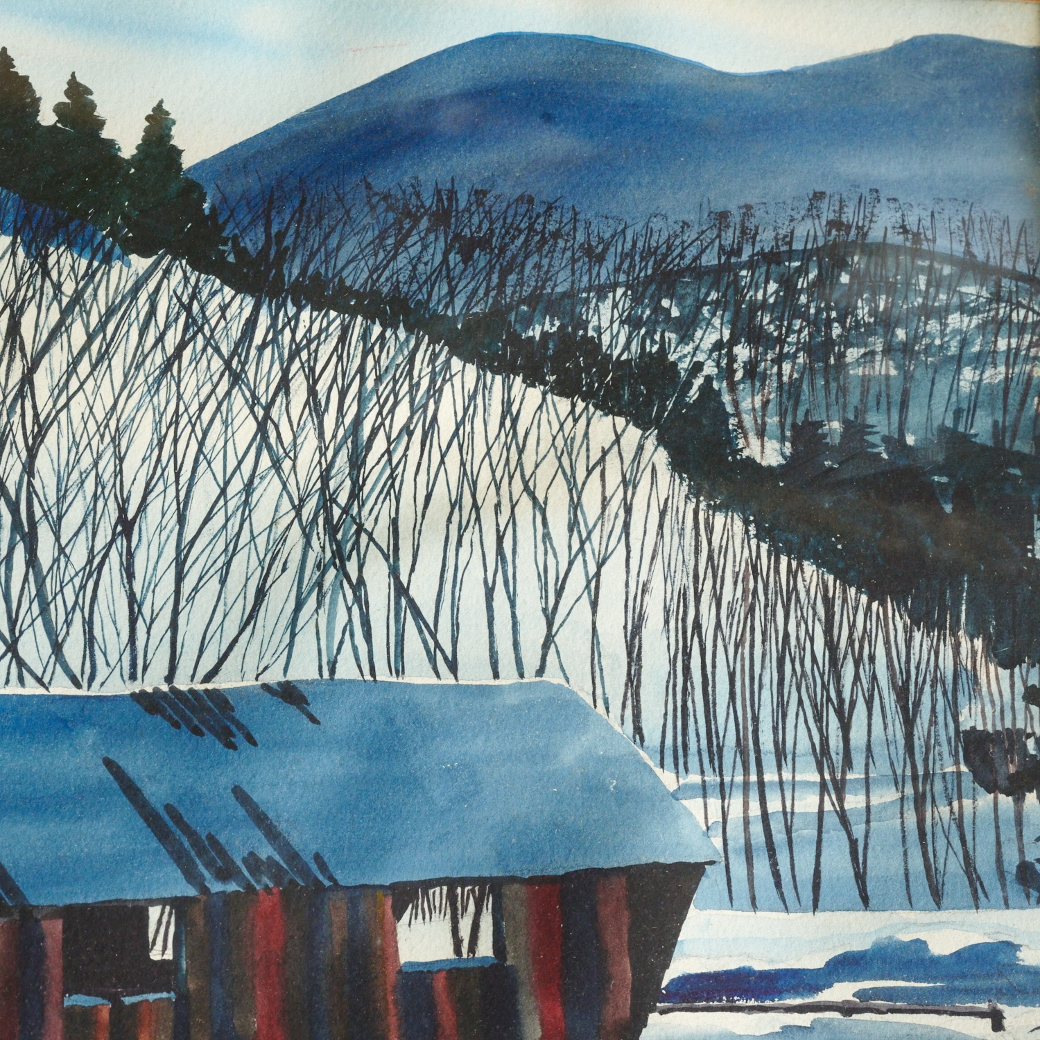 Walton Blodgett | The Covered Bridge | MutualArt