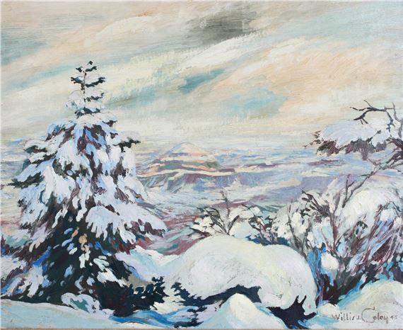 Willis J. Coley | Willis J Coley Impressionist Landscape Painting (20 ...