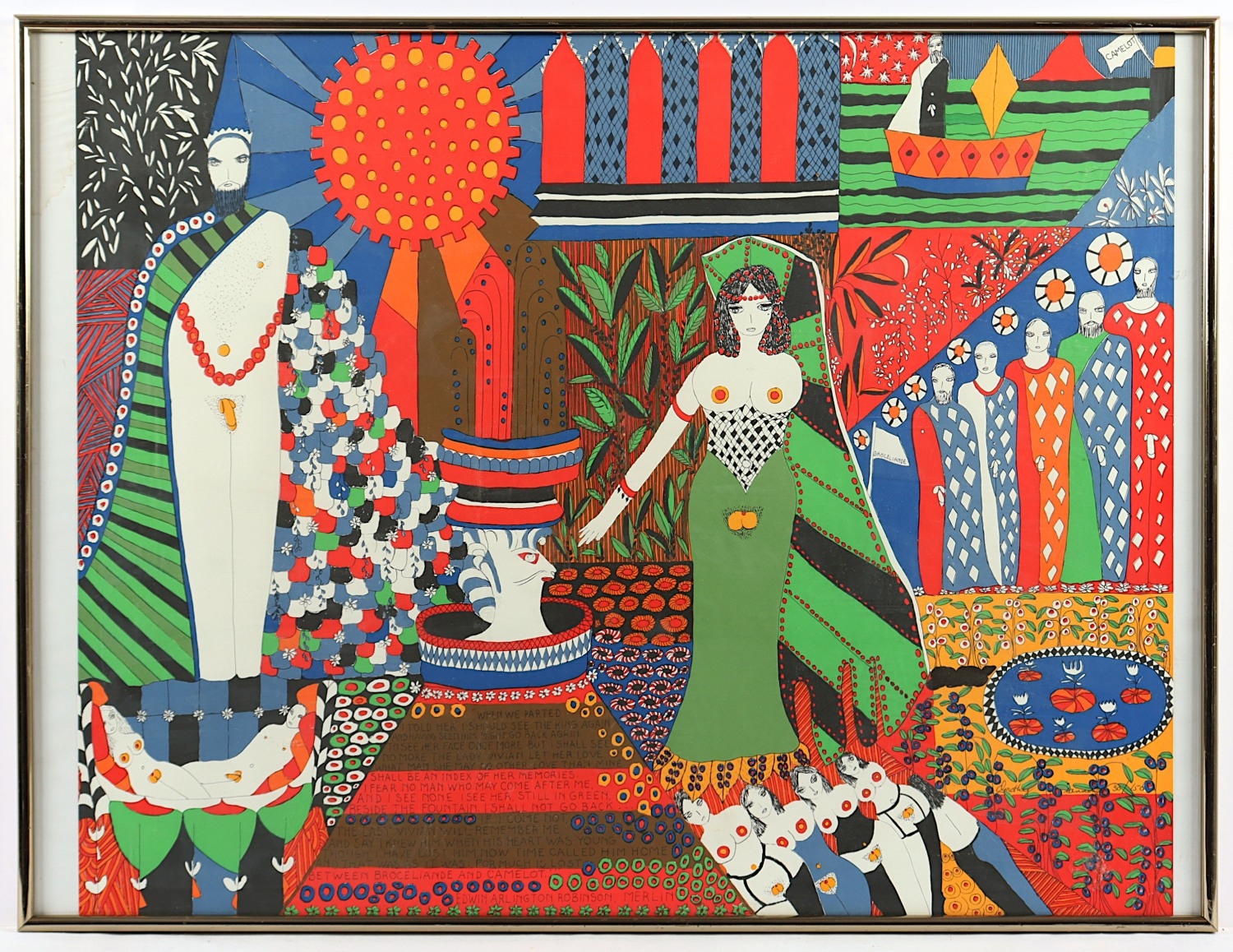 Dorothy Iannone | Merlin and Lady Vivian (1973) | MutualArt