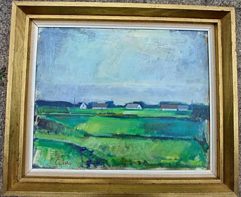 Per Dahl | Landscape with houses | MutualArt