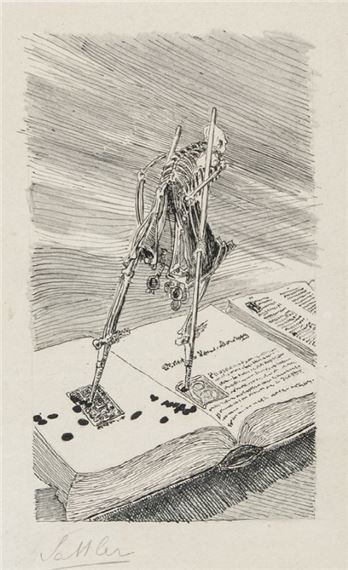 Josef Sattler | LA MORTE SUL LIBRO | MutualArt