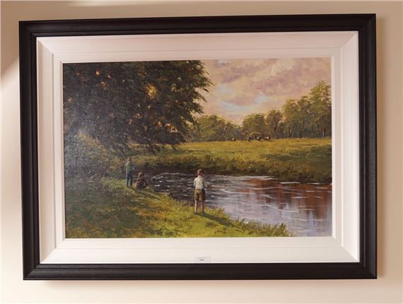 Liam Reilly | Children fishing | MutualArt