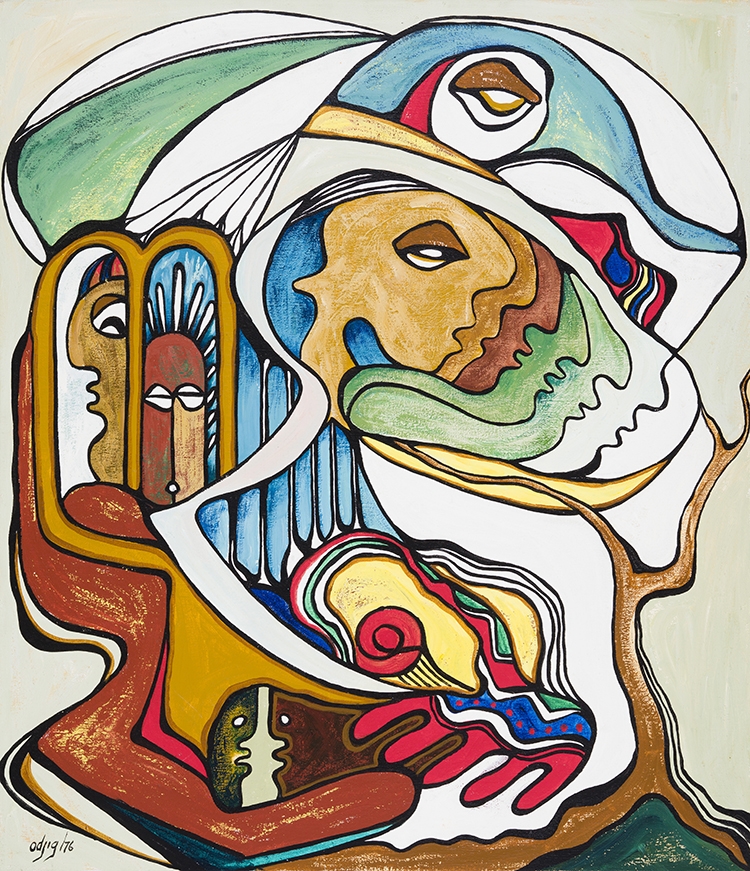 Daphne Odjig | Mother and Child (1975) | MutualArt