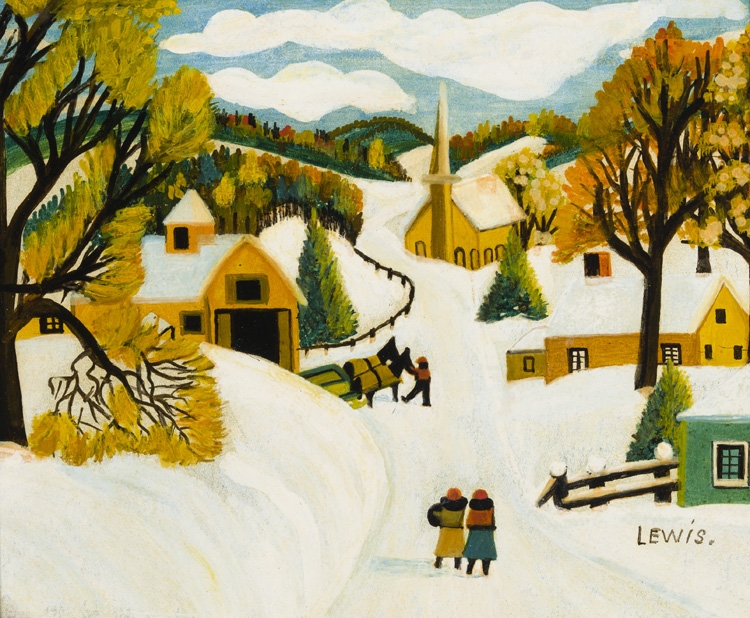 Maud Lewis | Winter Scene | MutualArt
