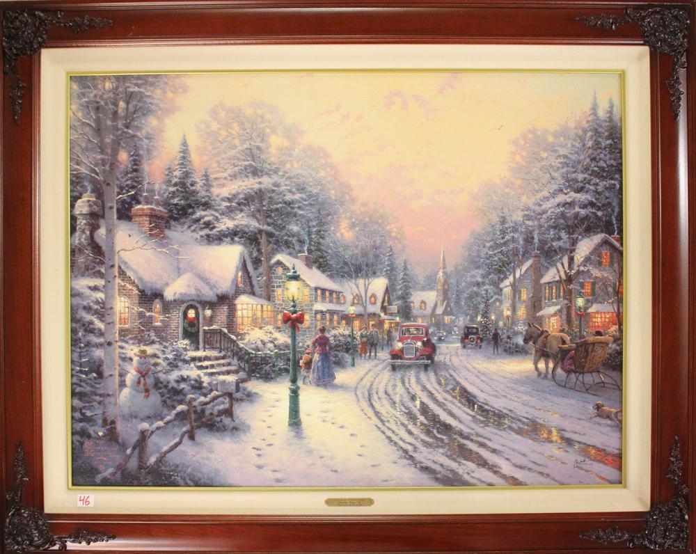Thomas Kinkade | Village Christmas, Christmas Cottage VIII | MutualArt