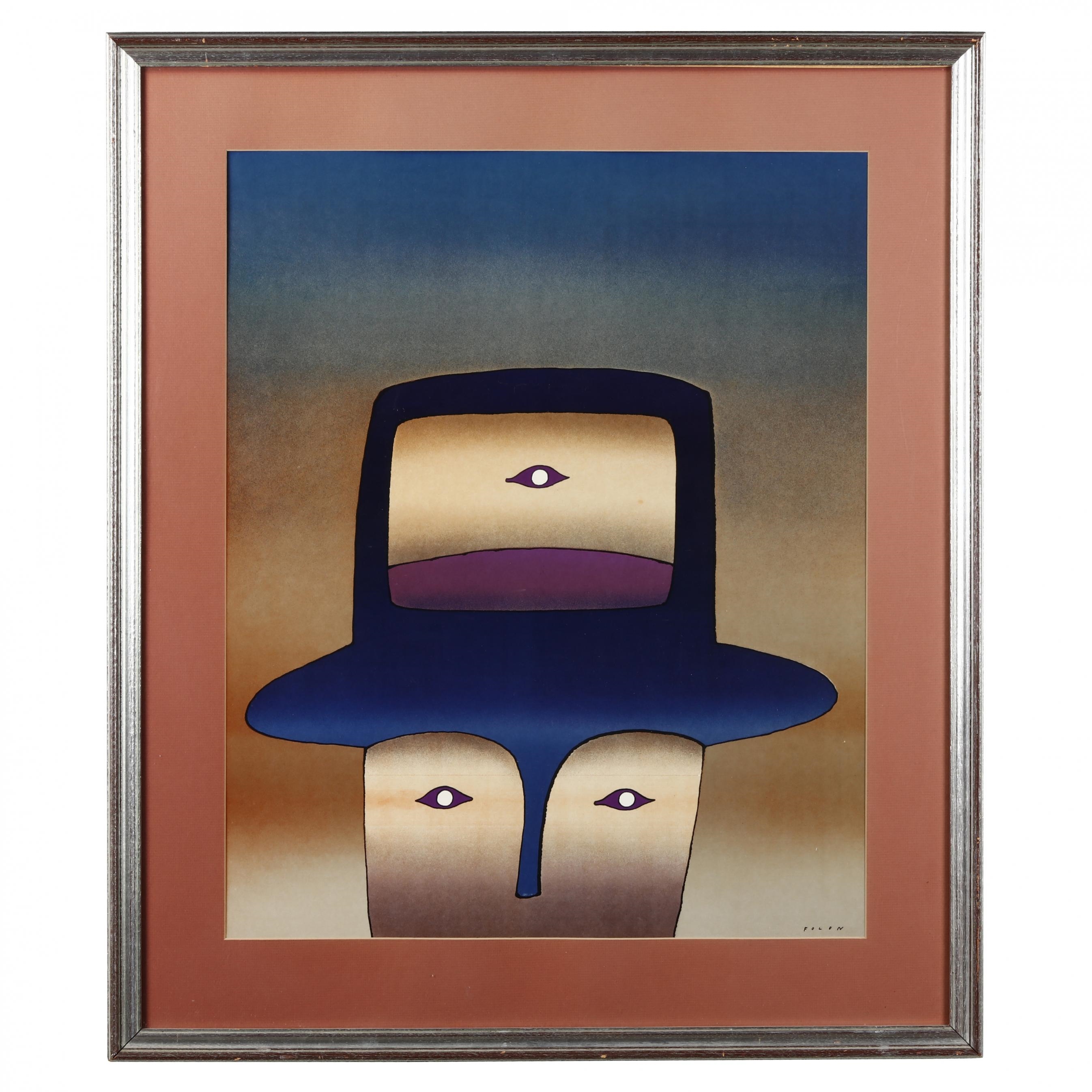 Jean-Michel Folon | Poster for Cannes Film Festival (1979) | MutualArt