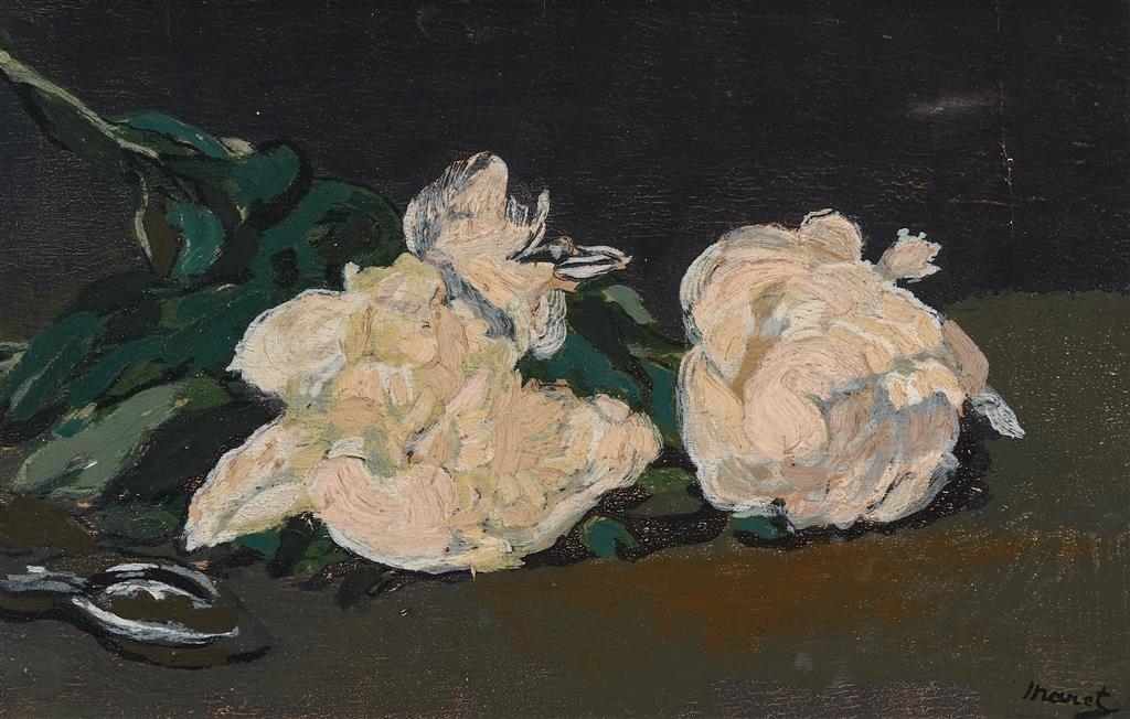 Édouard Manet | White Peonies & Secateurs | MutualArt