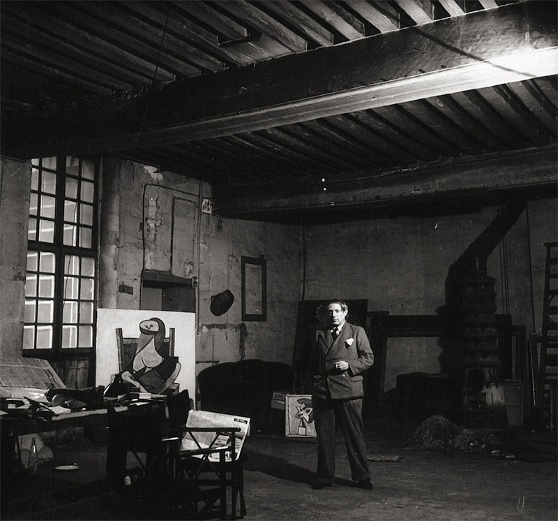 Pablo Picasso | Pablo Picasso in his studio | MutualArt