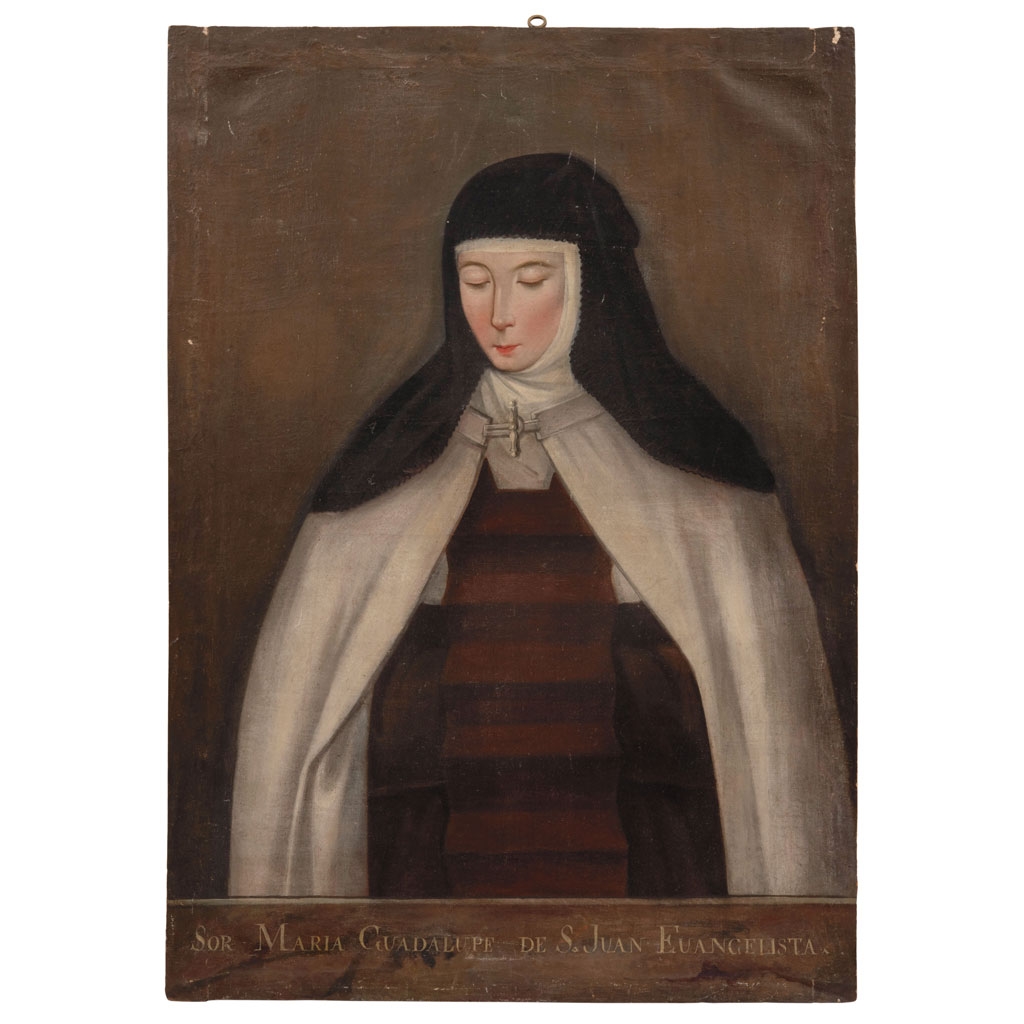 Mexican School, 19th Century | RETRATO DE MONJA CARMELITA | MutualArt