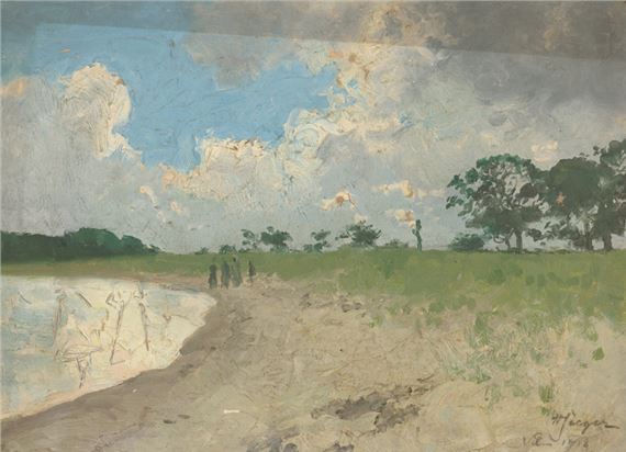 Hermann Seeger | Sommerlicher Spaziergang am Strand der Insel Vilm ...
