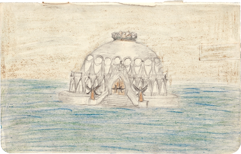 Hugo Höppener | Tempel im Meer (1921) | MutualArt
