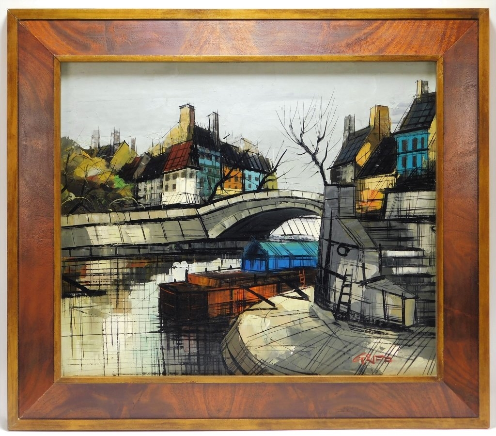 M. Edward Griff | Edward Griff Impressionist Townscape Painting (20th ...