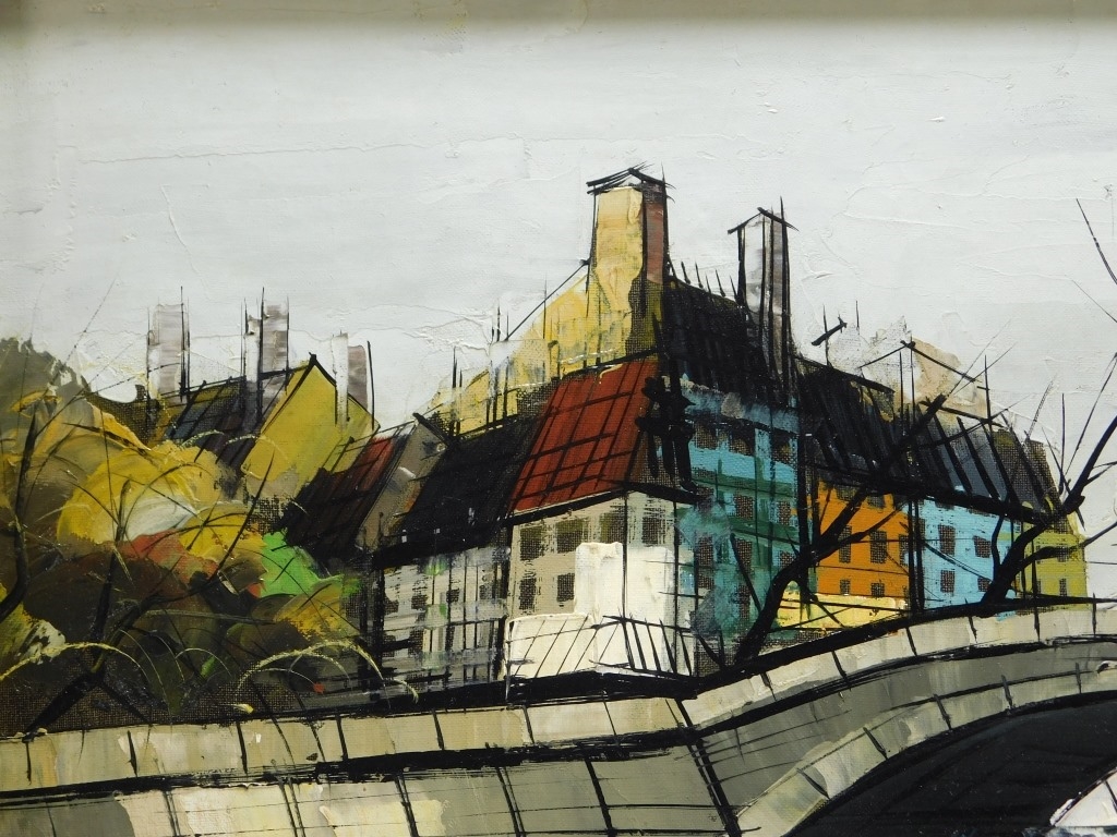 M. Edward Griff | Edward Griff Impressionist Townscape Painting (20th ...