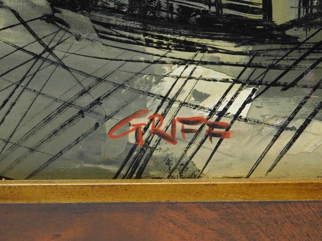 M. Edward Griff | Edward Griff Impressionist Townscape Painting (20th ...