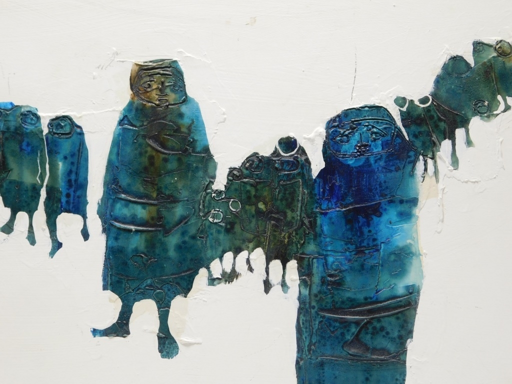 Joel Durand | Joel Durand Modern Abstract Figure Painting (20th Century ...