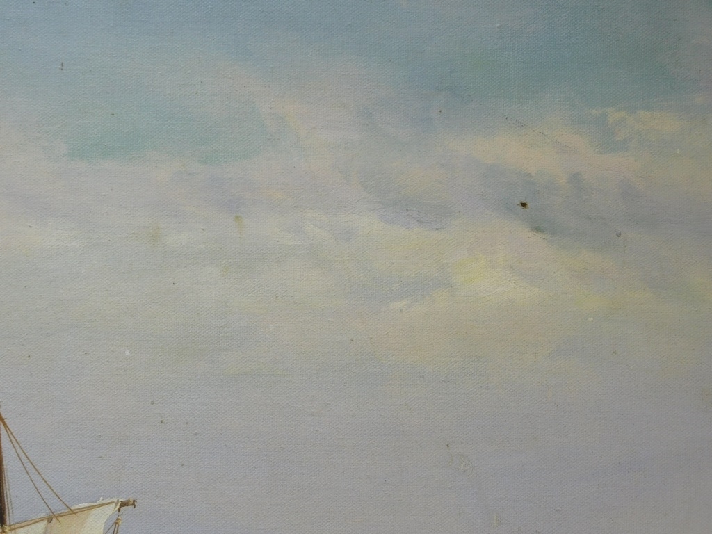 J. Harvey | J. Harvey aft. James Hardy Naval Battle Painting (20th ...