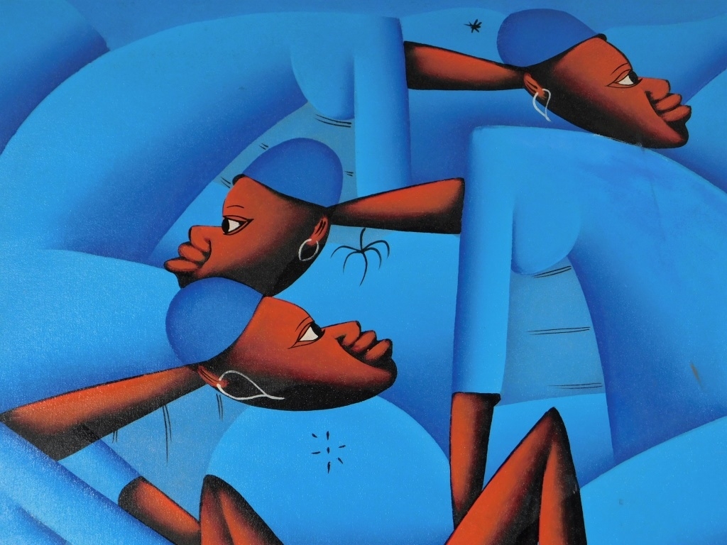 Laurent Casimir | Laurent Casimir Abstract Figure Painting | MutualArt