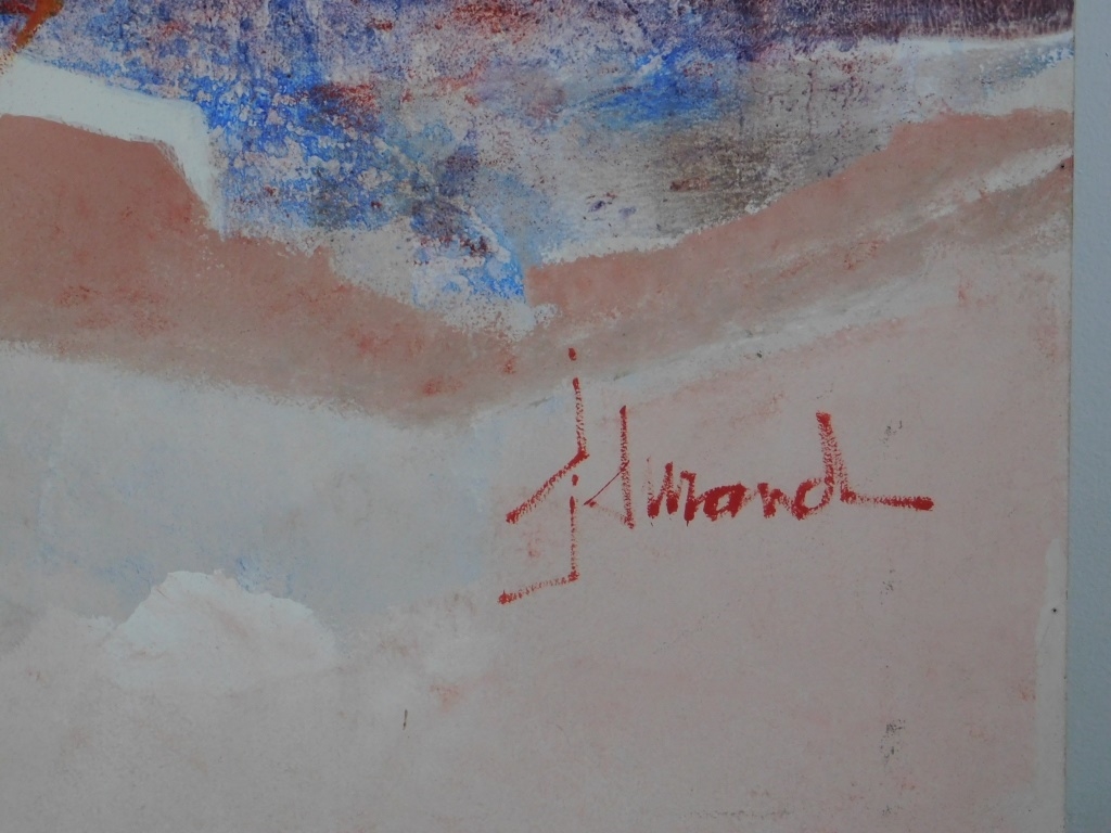 Joel Durand | Joel Durand Abstract Pianist Painting (20th Century ...